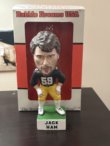 Signed Jack Ham Pittsburgh Steelers Bobblehead Penn State JSA cert Hall ...