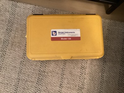 Berger Instruments Model 136(READ DESCRIPTION) | eBay