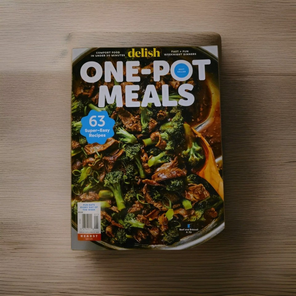 Delish Magazine One Pot Meals 63 Super -Easy Recipes Best Seller 2025 ...