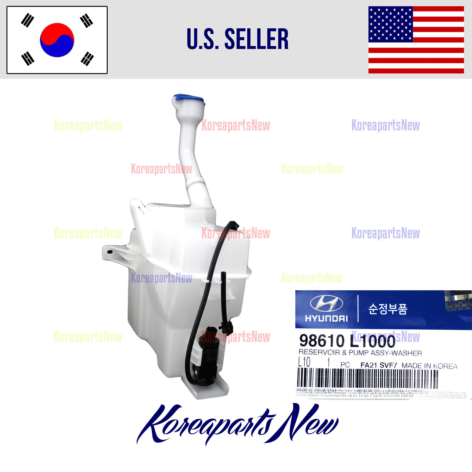 Washer Windshield Fluid Reservoir +MOTOR + SENSOR ⭐OEM⭐ Hyundai Sonata ...
