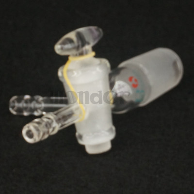 24/29 Joint T Type Adapter Three-Way Glass Stopcock Lab | eBay