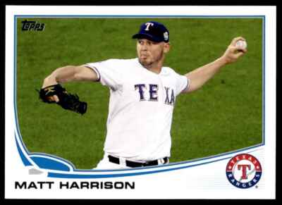 2013 Topps Baseball Card Matt Harrison Texas Rangers #383 | eBay