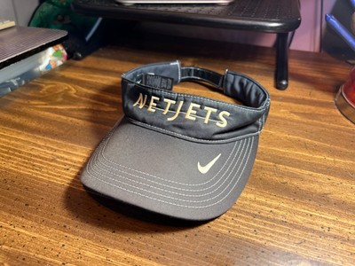 Nike Golf™ NetJets QS Dry Fit Black VISOR Hat Private Jet Tour Masters ...