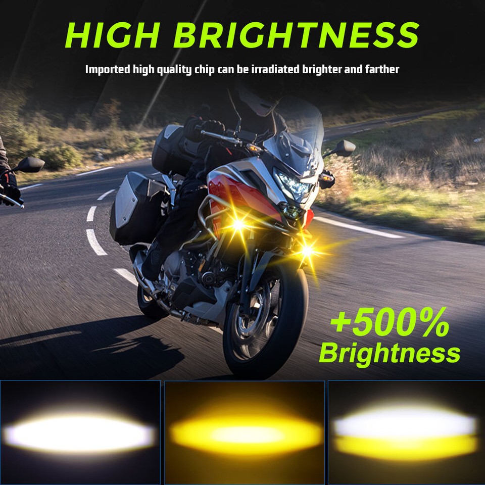 2X 120W 4" LED Cube Work Light Bar Yellow White Driving Fog Spot Pods ...
