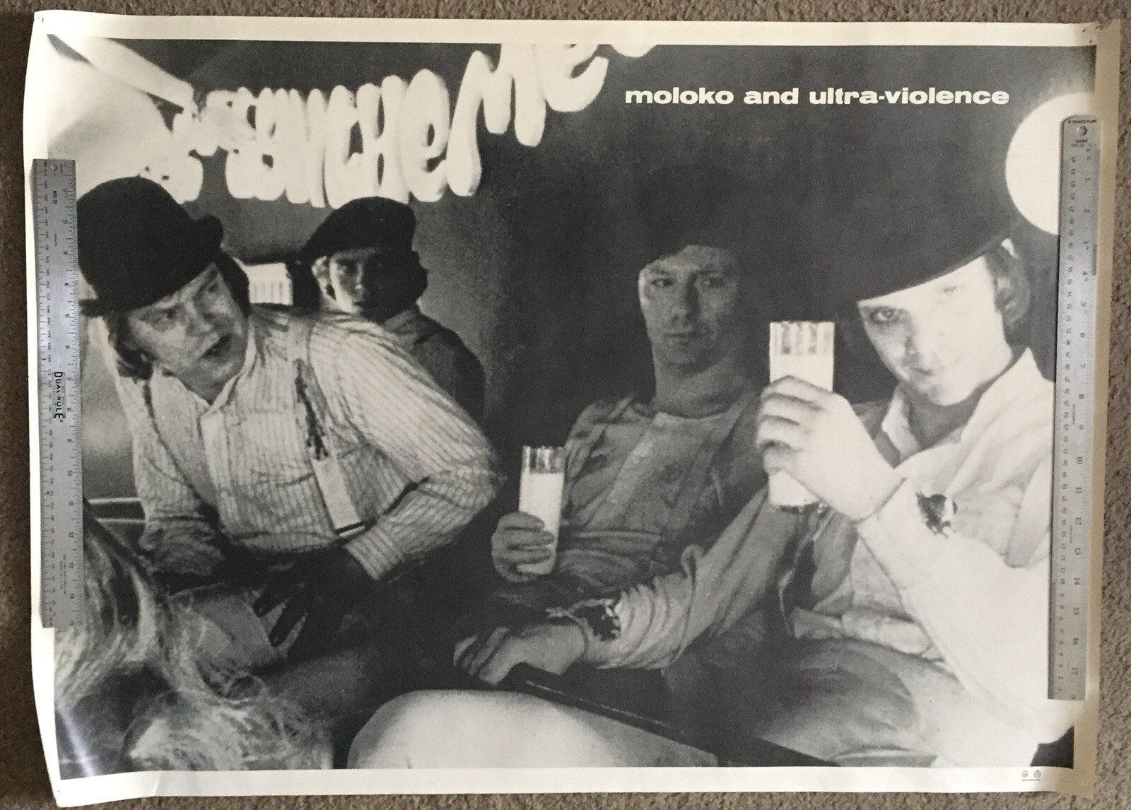 A Clockwork Orange Moloko & Ultraviolence Rare Poster Original Made In ...