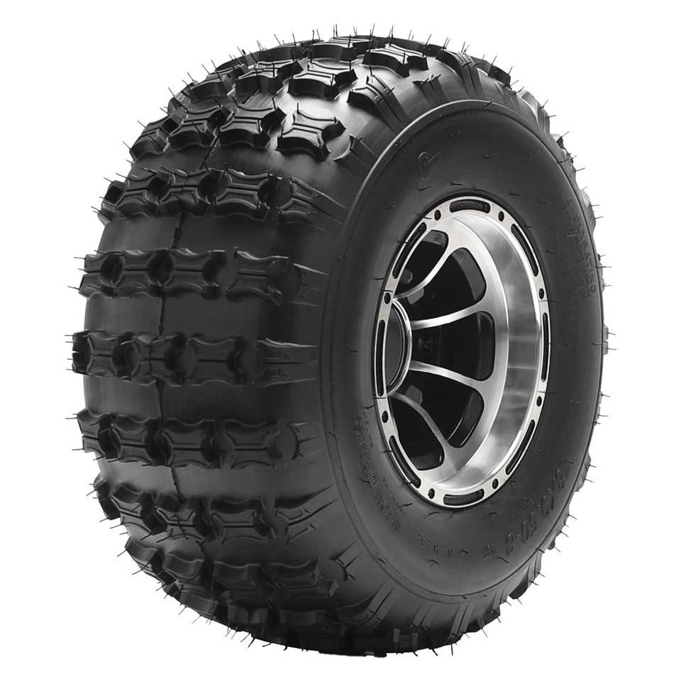 2x 18x9.50-8 18x9.5x8 4PR Sport Go Kart ATV Tire Wheel Rim 18-9.5-8 4 ...