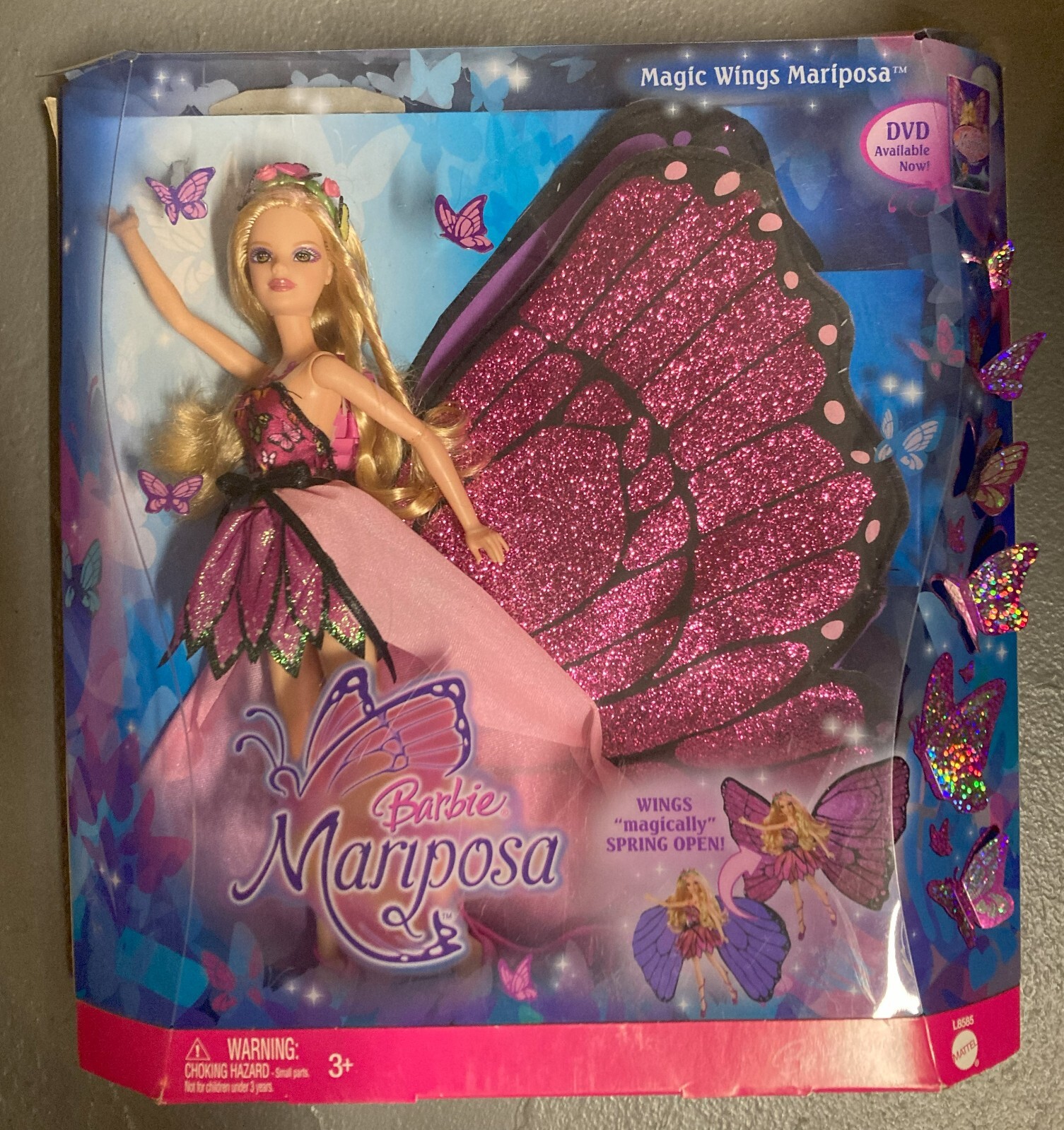 Barbie L8585 MAGIC WINGS MARIPOSA Butterfly Mattel Doll #L8585 NEW in ...