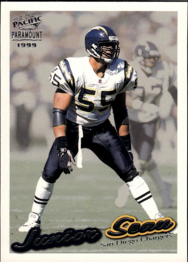 1999 Pacific Paramount - Junior Seau #206 Gold for sale online | eBay