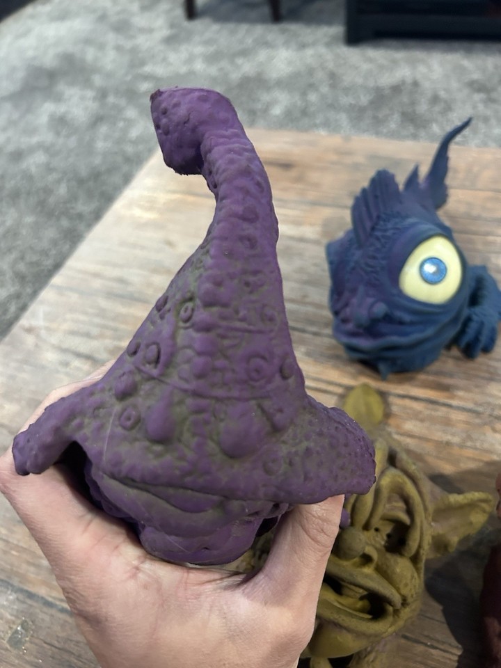 Lot of 4x Vintage Hand Puppet Size Boglin Figures Boglins + Soggy Snish ...