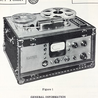 1953 Ampex Tape Recorder 400A 401A Service Wire Schematic Repair Manual ...