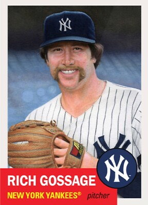 TOPPS BASEBALL MLB LIVING SET CARD NEW YORK YANKEES RICH GOSSAGE #781 ...