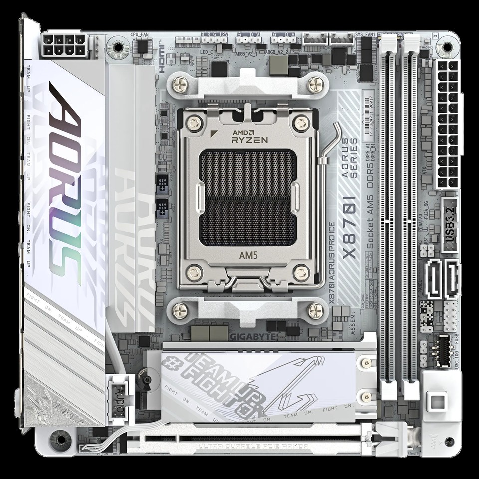 Gigabyte X870I AORUS PRO ICE Socket AM5 AMD X870 DDR5 mini ITX ...