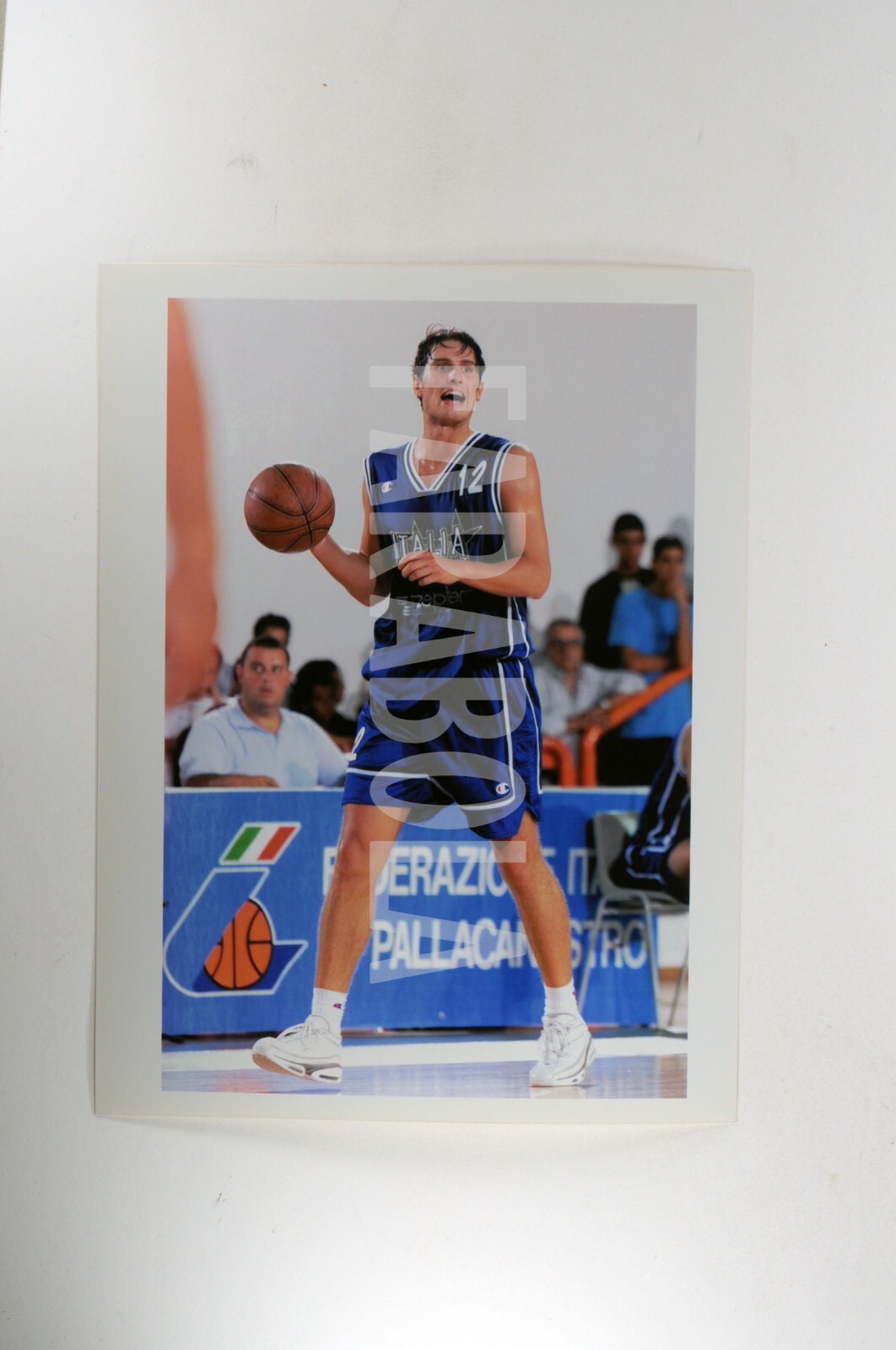 Vintage Press Photo Basket, Italia, Alex Righetti, 2001, Print 21 X 15 ...