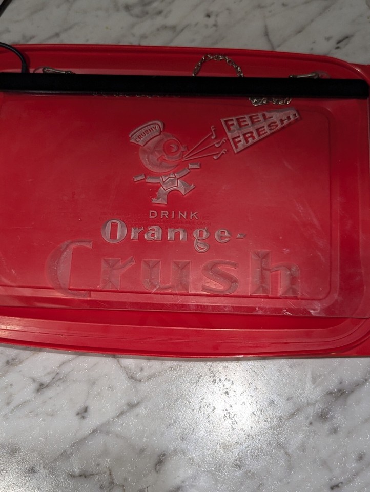 LED LIGHT UP ORANGE CRUSH SIGN | eBay