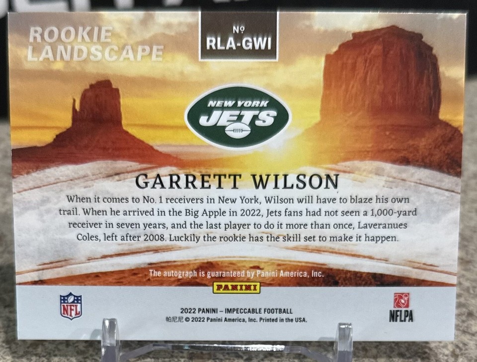 2022 PANINI IMPECCABLE GARRETT WILSON AUTOGRAPH ROOKIE LANDSCAPE AUTO ...