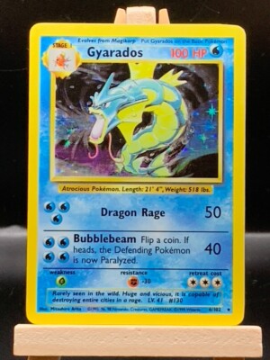 Gyarados #6 Unlimited - Pokemon Base Set - Holo Rare - TCG - WOTC | eBay