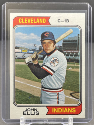 1974 TOPPS MLB Baseball #128 John Ellis Cleveland Indians EXMT | eBay