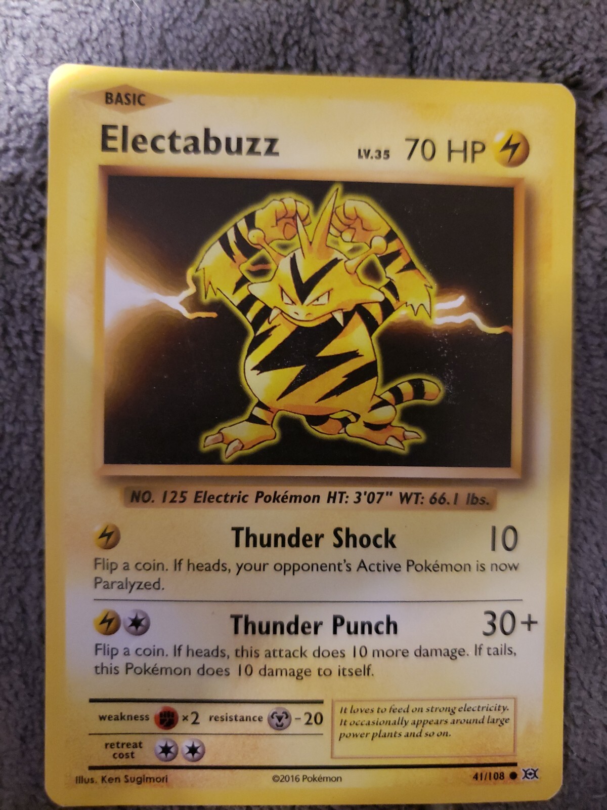 Electabuzz Promo Pokemon 41/108 XY Evolutions 2016 | eBay