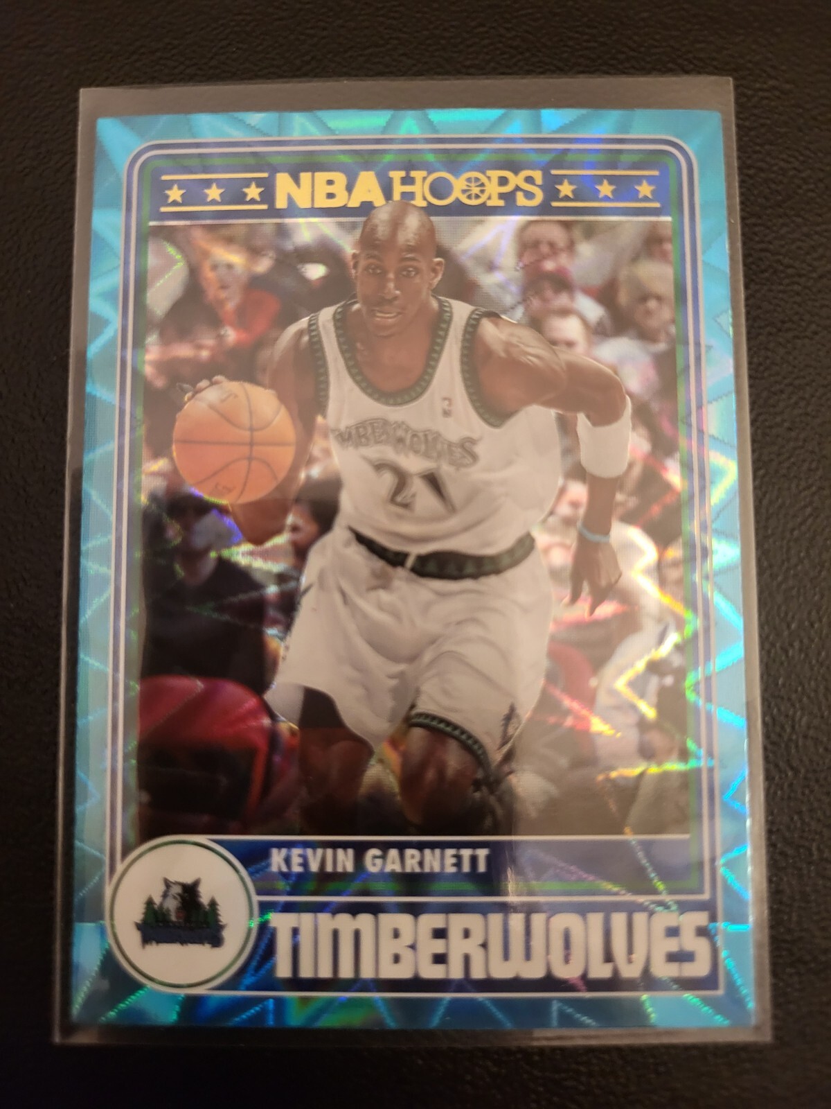 Kevin Garnett 2023-24 Panini NBA Hoops #283 Teal Explosion Parallel ...