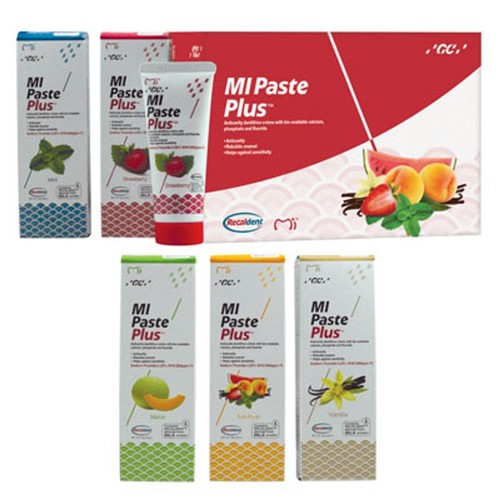 BOX of 10 pack - GC MI Paste Plus Topical Tooth Crème (Sodium Fluoride ...