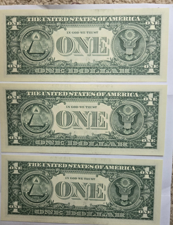 Three SEQUENTIAL 2021 1 DOLLAR Star Notes FROM THE DALLAS MINT | eBay