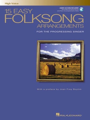 15 Easy Folk Song Arrangements High Voice Vocal Sheet Music Book ...