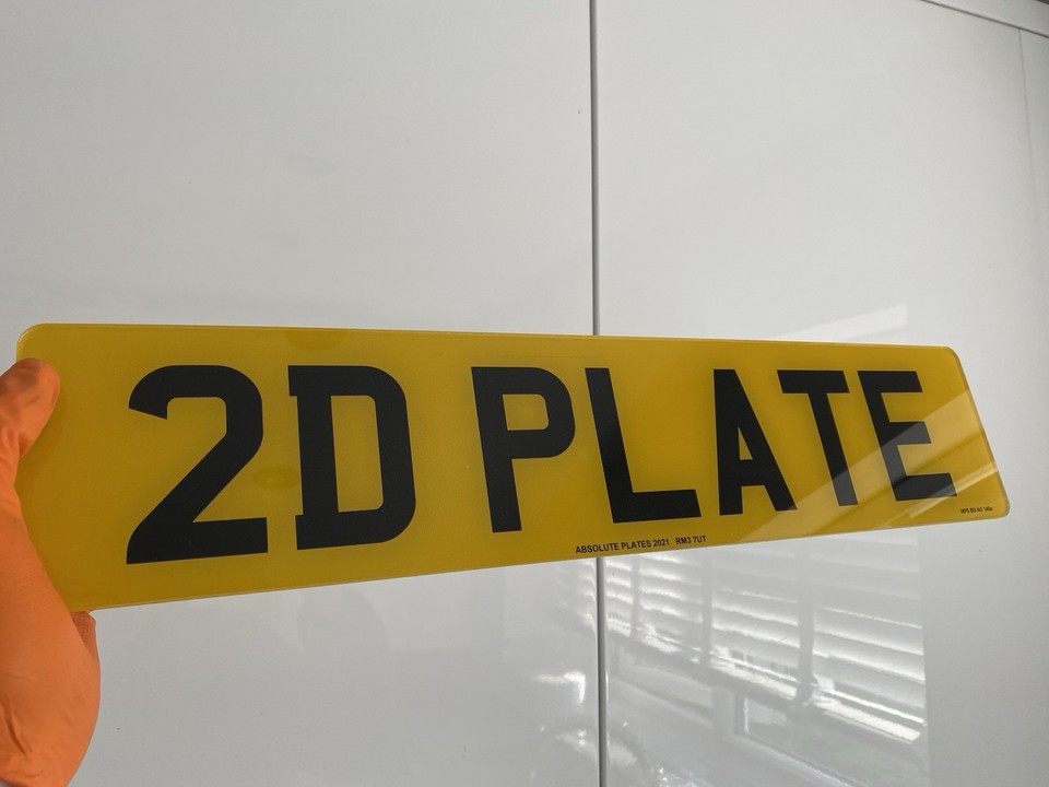 Premium Quality Number Plates | 2D |Printed (Same Day Dispatch Road ...