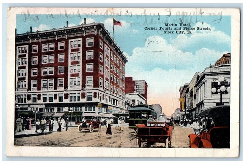 1918 Martin Hotel Corner Fourth and Pierce Streets Sioux City Iowa IA ...