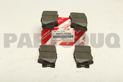 04466YZZAQ Genuine Toyota PAD KIT DISC BRAKE 04466-YZZAQ | eBay