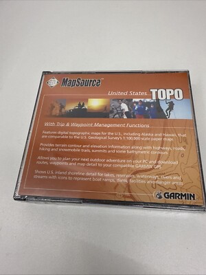 GARMIN MapSource New UNITED STATES TOPO v3.02 CD-ROM Maps NOS | eBay