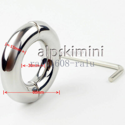 Male Stainless Steel Ball Restraint Rings Stretch Weight Enhancer Lock ...