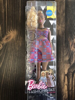 Barbie Fashionistas #57 Zig & Zag AA Black Curvy Doll Half Blonde Hair ...