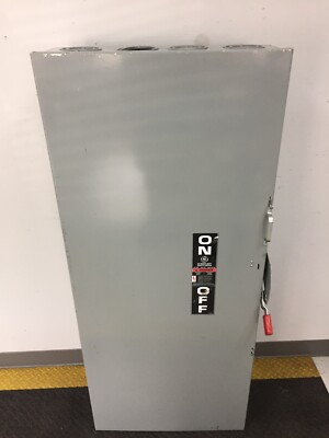 GE TH3365 400 AMP 600 VOLT 3 PHASE FUSED INDOOR DISCONNECT..D-1467 | eBay