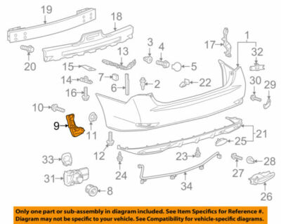 52156-30080 Toyota Support, rear bumper side, lh 5215630080, New ...
