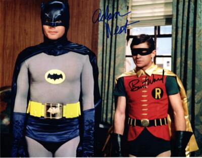 Adam West Burt Ward signed 11x14 Photo autographed Pic beautiful photo ...