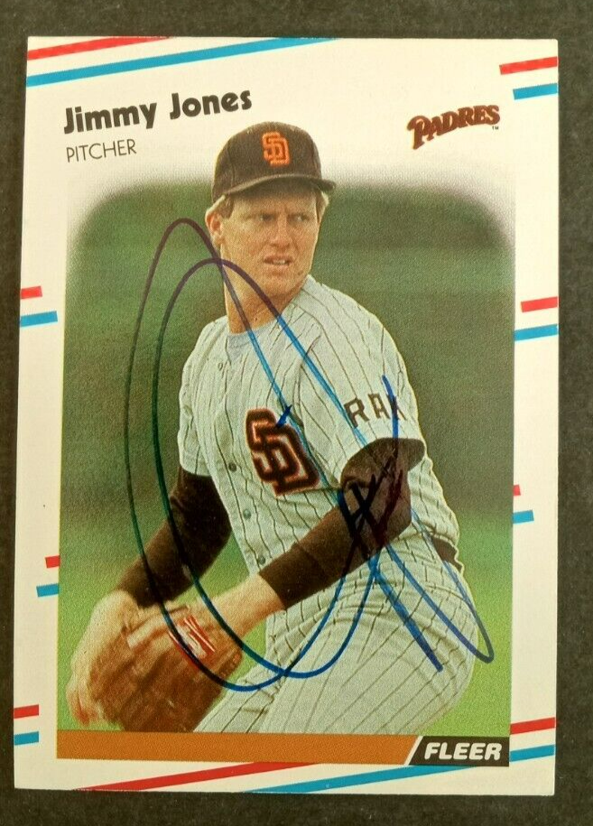 1988 Fleer SIGNED: Jimmy Jones, PADRES #588 | eBay