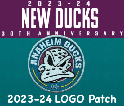 Mighty Ducks Patch Anaheim Hockey Jersey Patch 30 years 30th ...