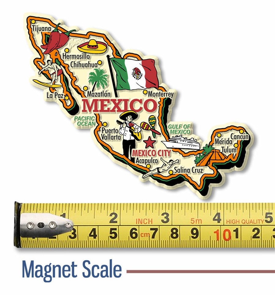 Mexico Jumbo Country Magnet by Classic Magnets | eBay