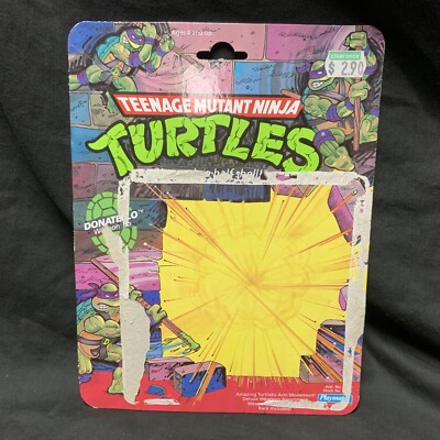 TMNT Donatello Cardback 1988 Playmates Vintage 10 Back | eBay