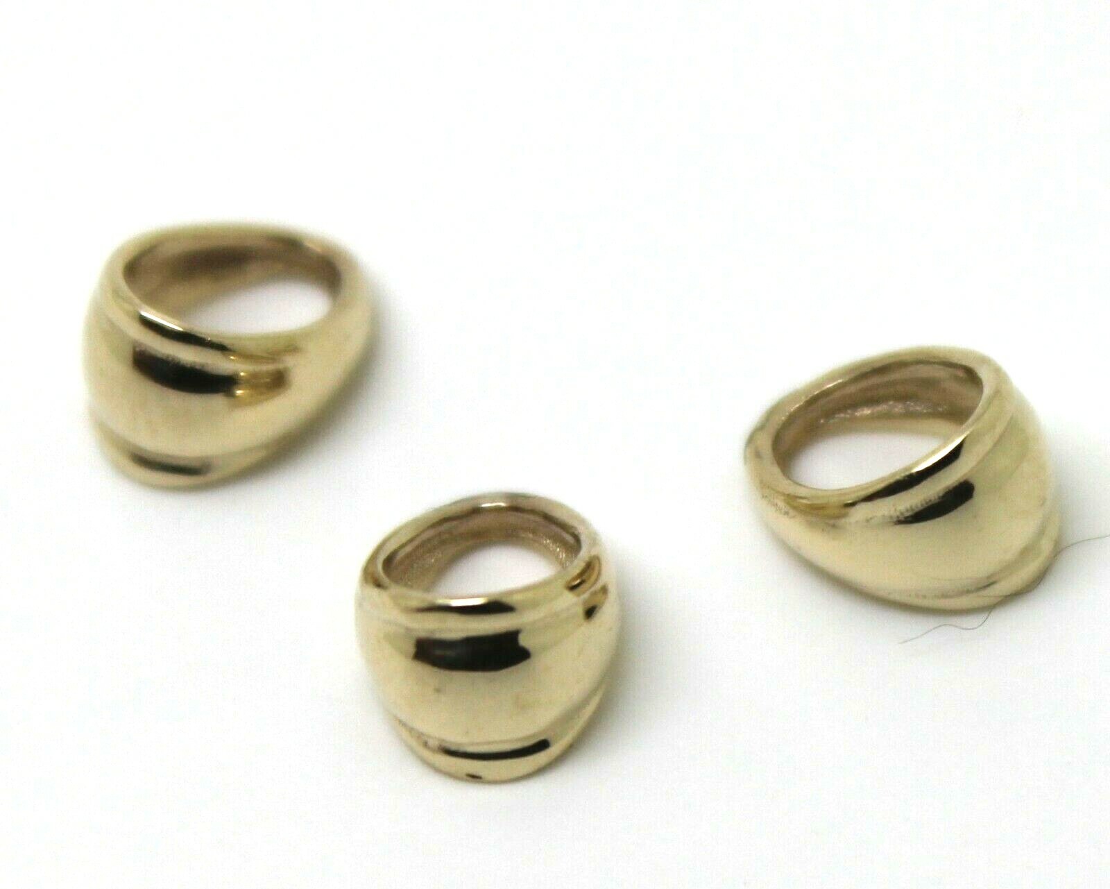 Genuine 9ct Yellow or Rose or White gold 8mm x 5mm Closed Bail Bale ...