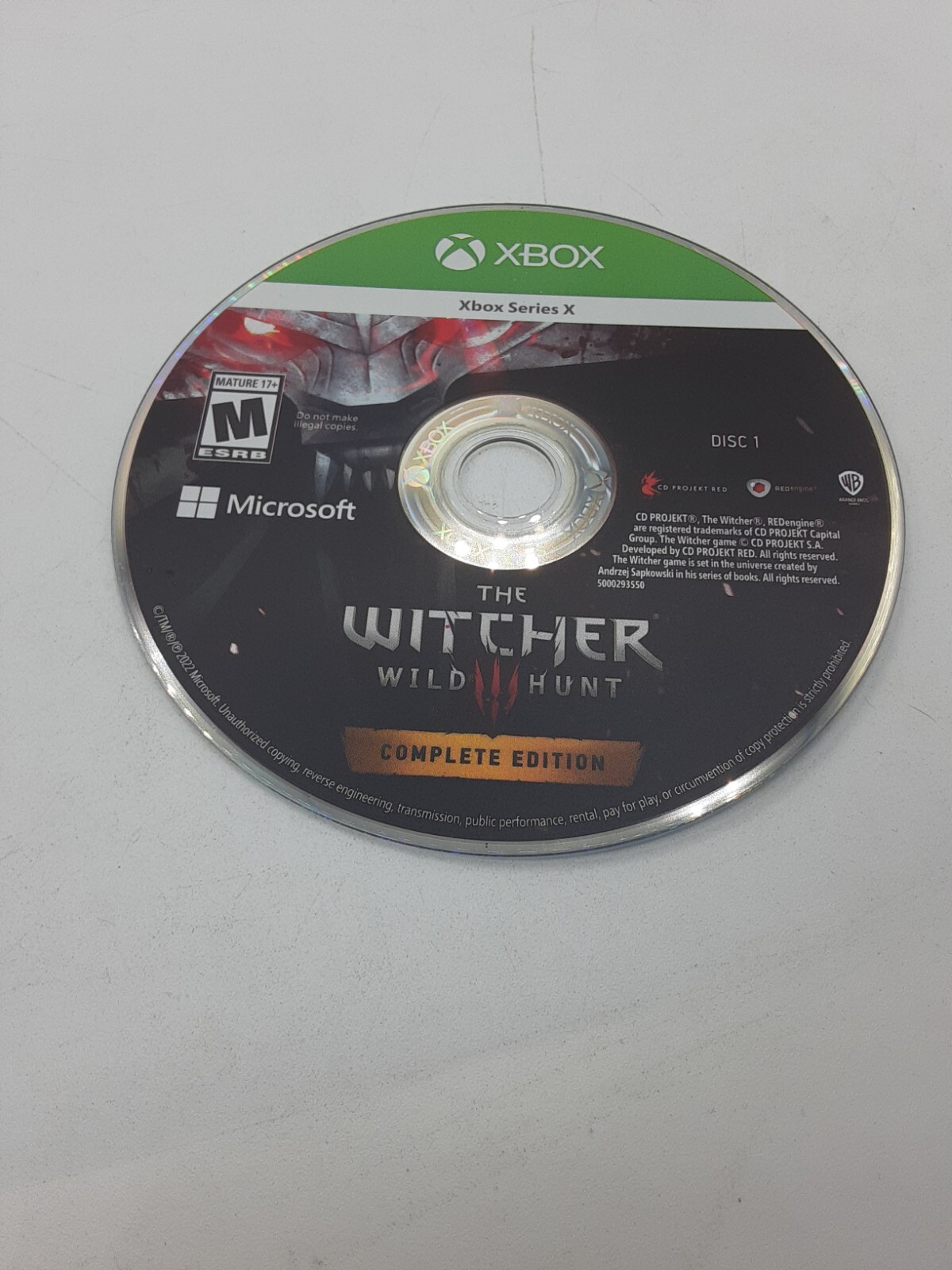 Xbox Series X : The Witcher 3: Wild Hunt Complete Edition Disc 1 One ...