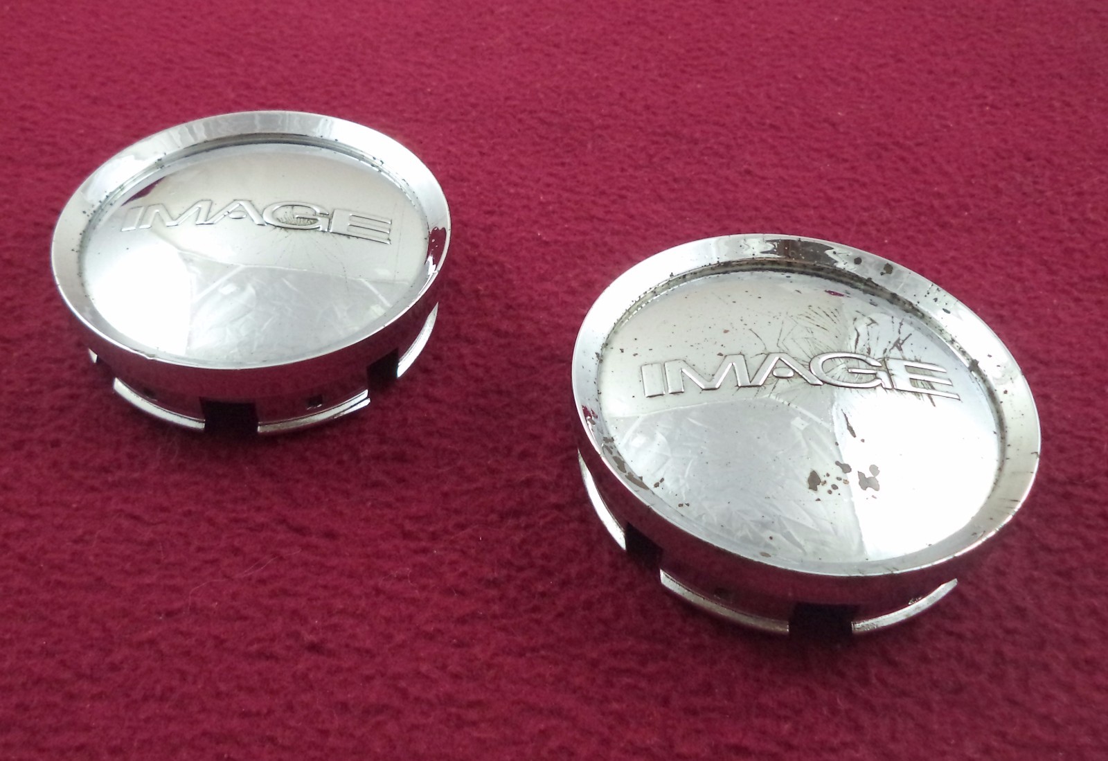 Image Alloys Wheels Chrome Custom Wheel Center Caps Set of 2 # 510K63 ...