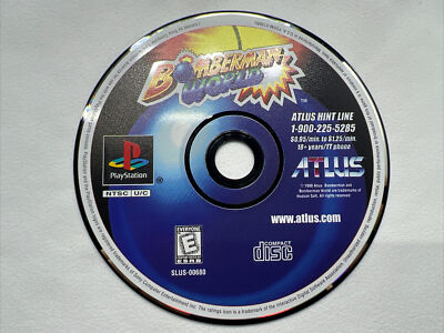 Bomberman World Sony PlayStation 1 PS1 1998 Original Game Disc Play ...