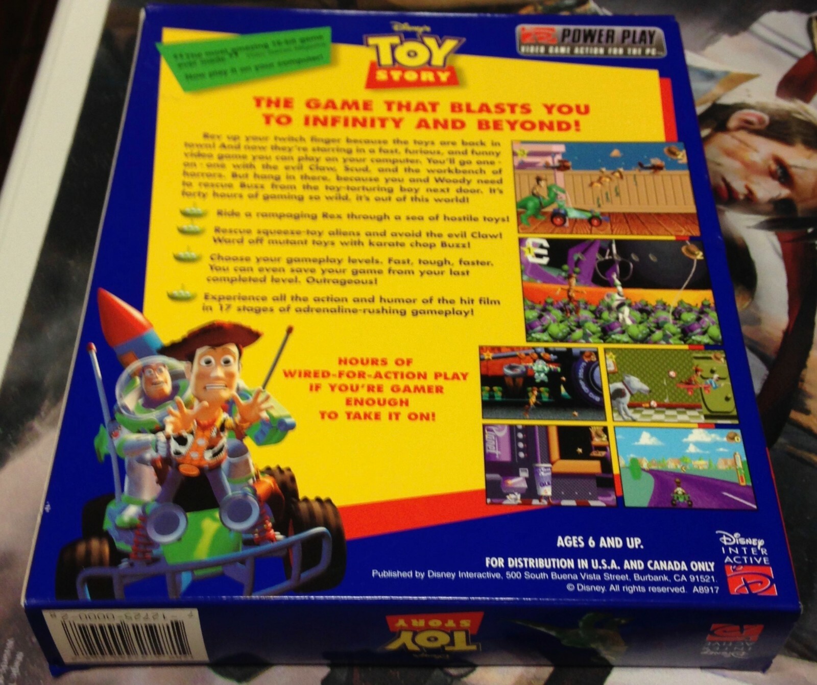 DISNEY INTERACTIVE POWER PLAY TOY STORY 1 VIDEO GAME FOR PC BIG BOX ...