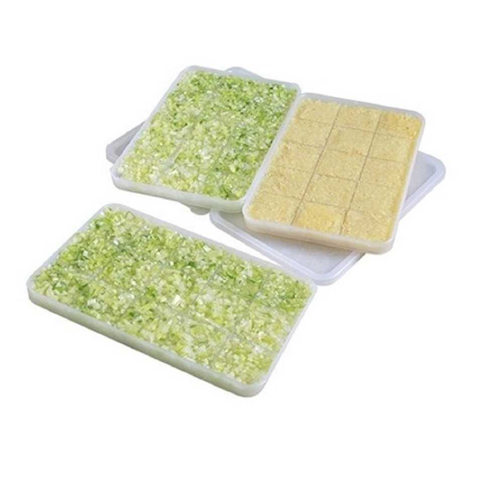 Silicook Garlic Onion Cube Food Storage Container Freezer Organizer (5 ...