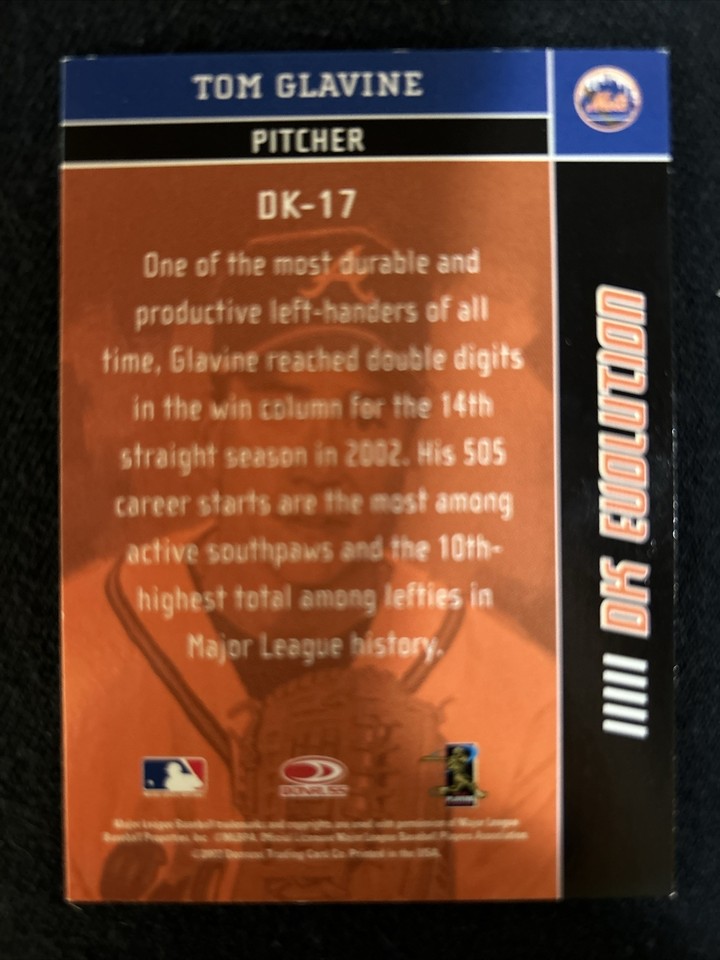 2003 Donruss Diamond Kings Tom Glavine DK Evolution | eBay