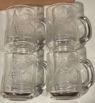 Avon Gingerbread House Mugs Set Of Four Gift Collection *NEW In Box* | eBay