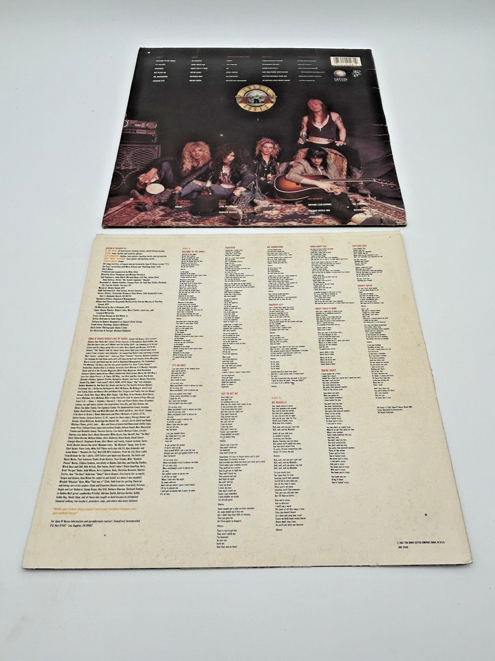 Guns n Roses 1987 Appetite For Destruction Album Cover And Sleeve Only ...