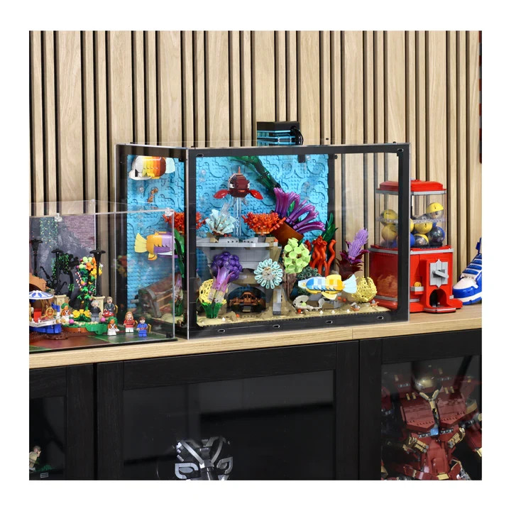 UNIQUEDISPLAY Minimalist Display Case For LEGO 10366 Tropical Aquarium ...