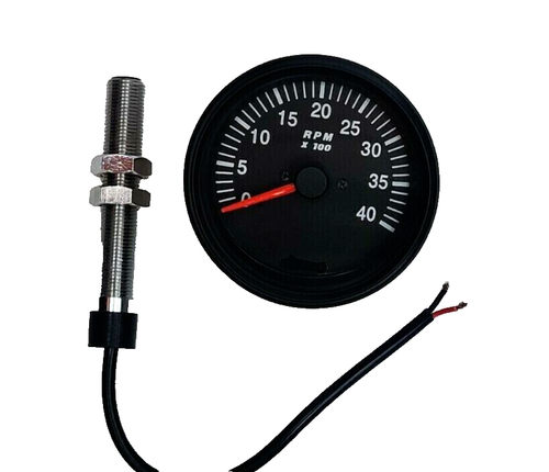 85mm Electronic Tachometer RPM Meter Magnetic pickup Driven + Sensor ...